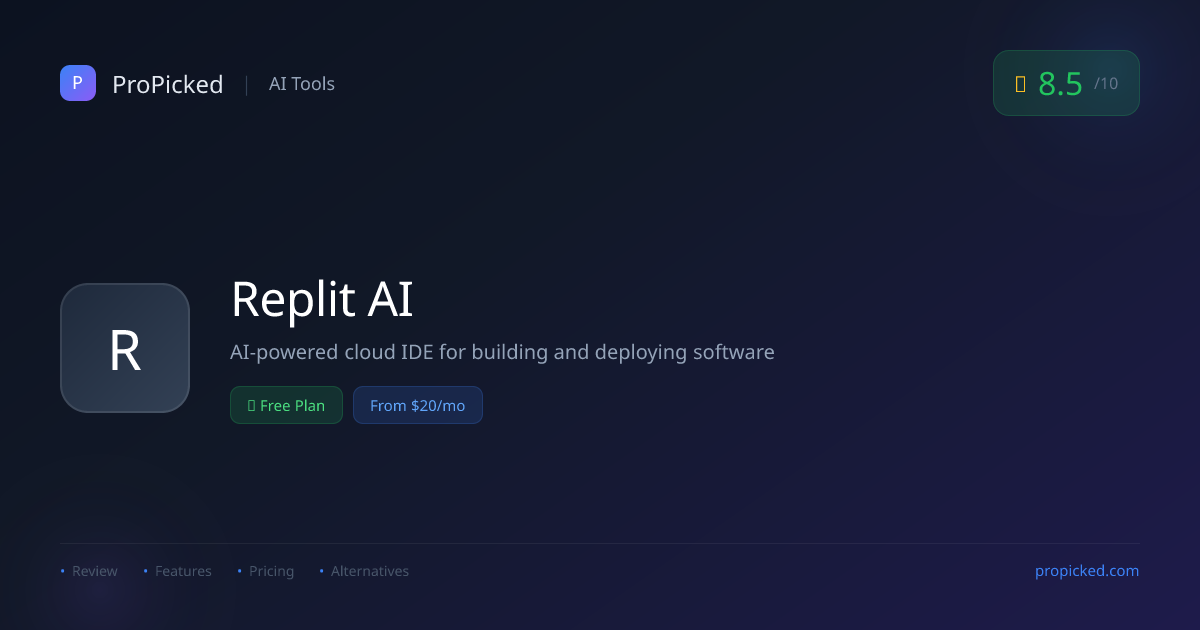 Replit AI Review 2026 — Features, Pricing & Alternatives