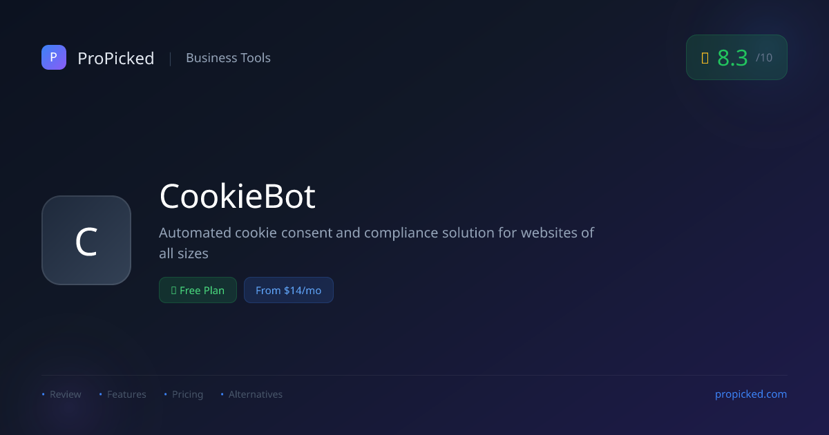 CookieBot Review (2026) — Features, Pricing & Alternatives