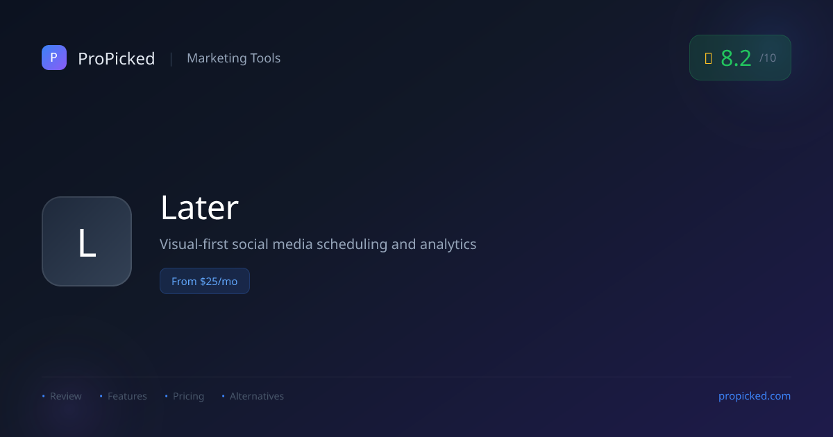 Later Review 2026 — Features, Pricing & Alternatives