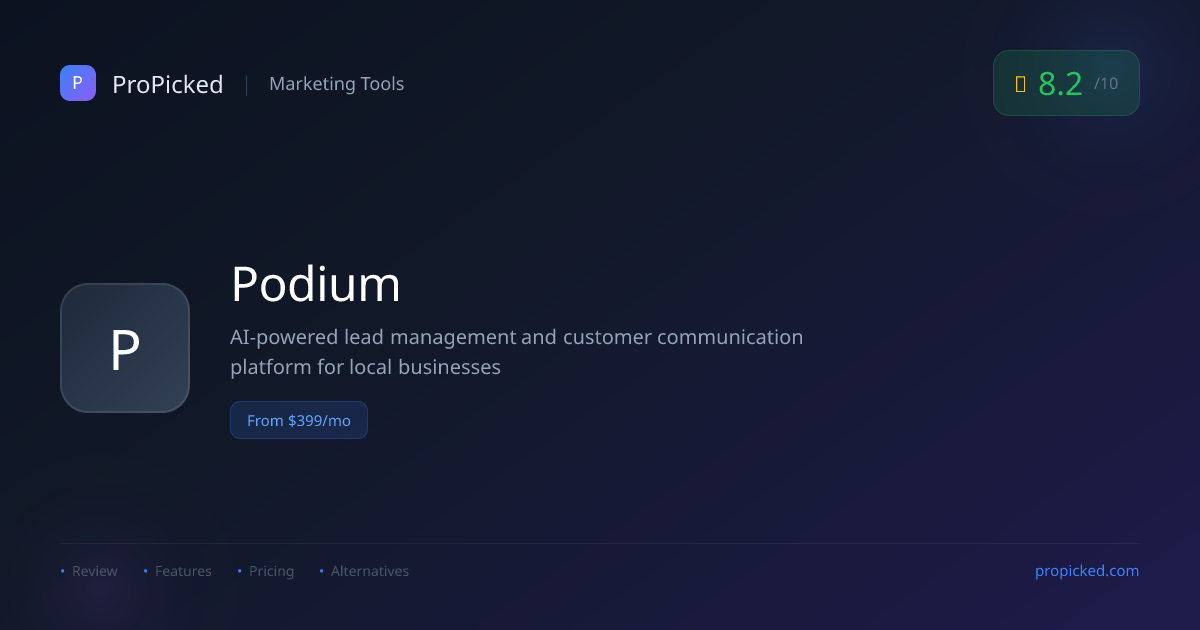 Podium Review [2026]: 8.2/10 Rated Marketing Pricing & Alternatives