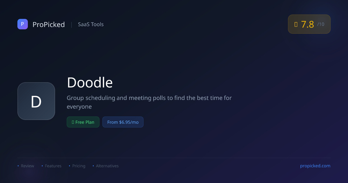 Doodle Review 2026 — Features, Pricing & Alternatives