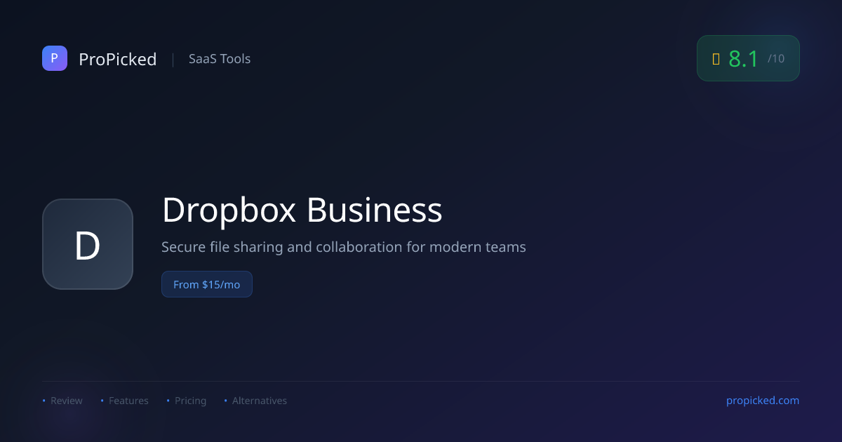Dropbox Business Review 2026: Features, Pricing & Alternatives
