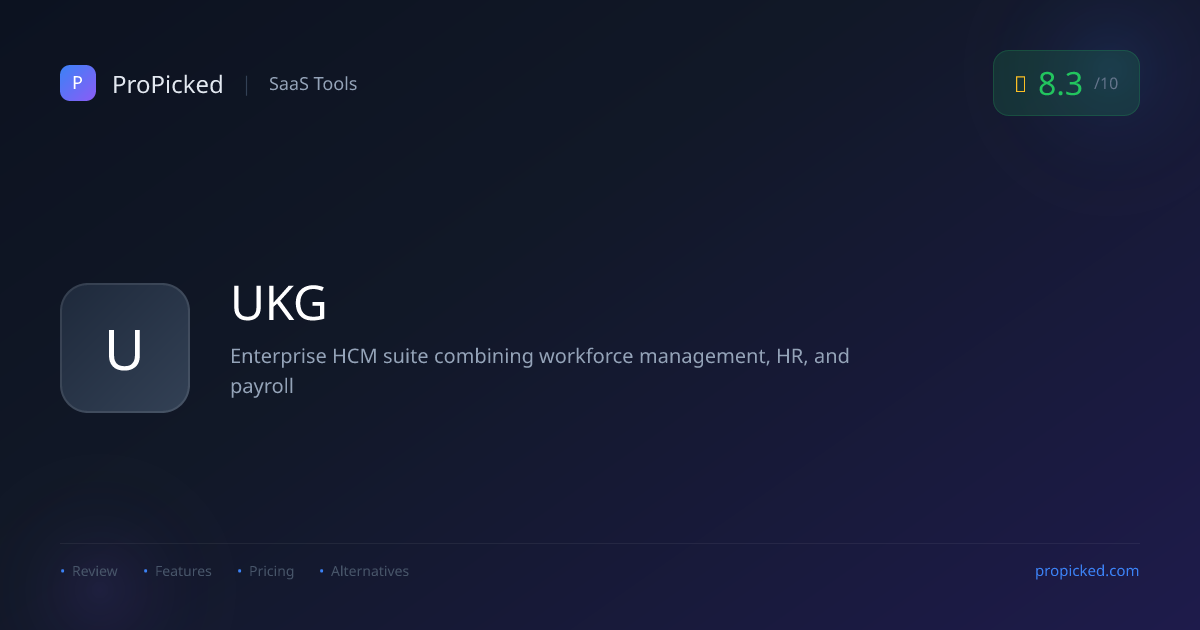 UKG Review 2026: Enterprise HCM, Workforce Management & Pricing